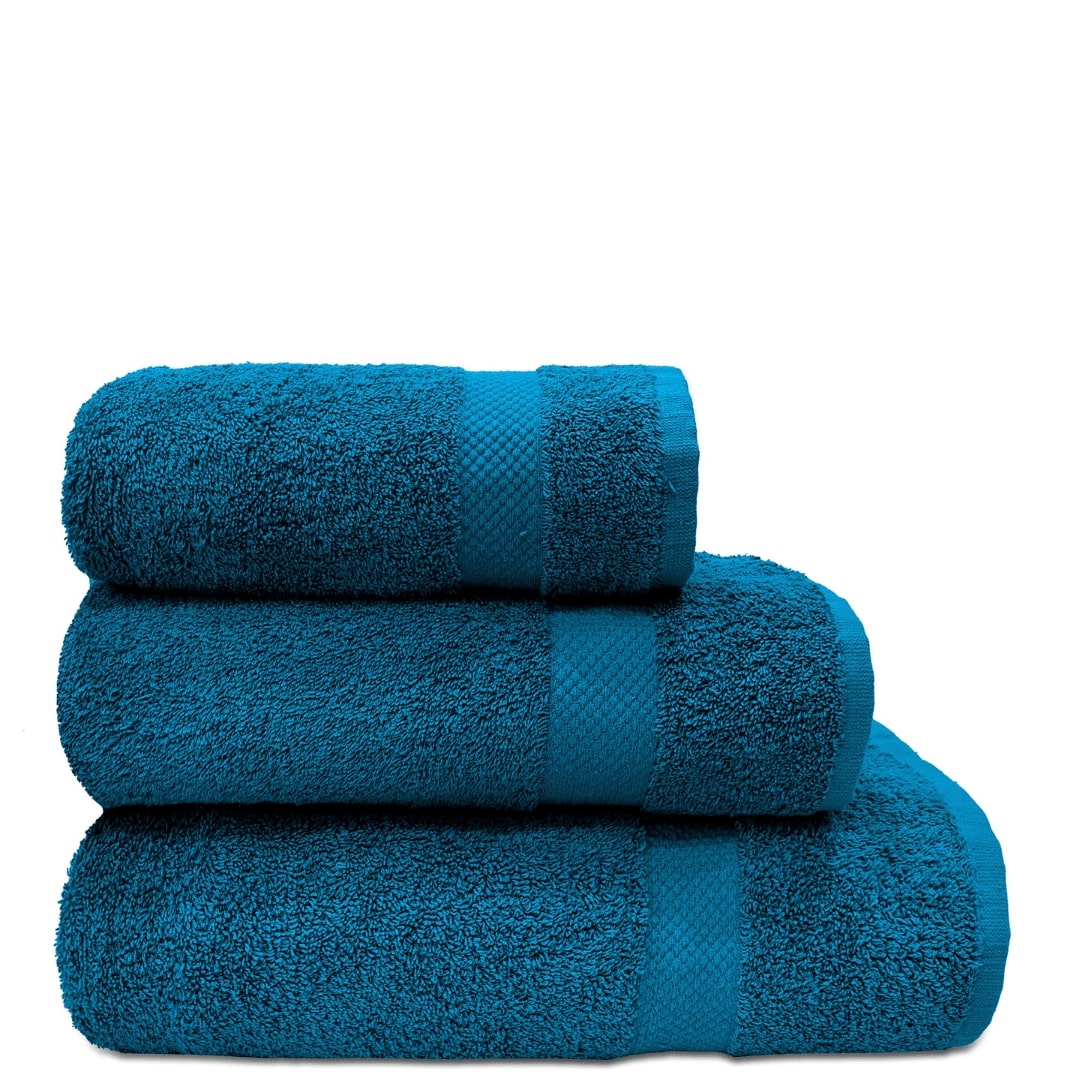 Turk Blue Cotton Bath Towels – Tulips – Tulips UAE